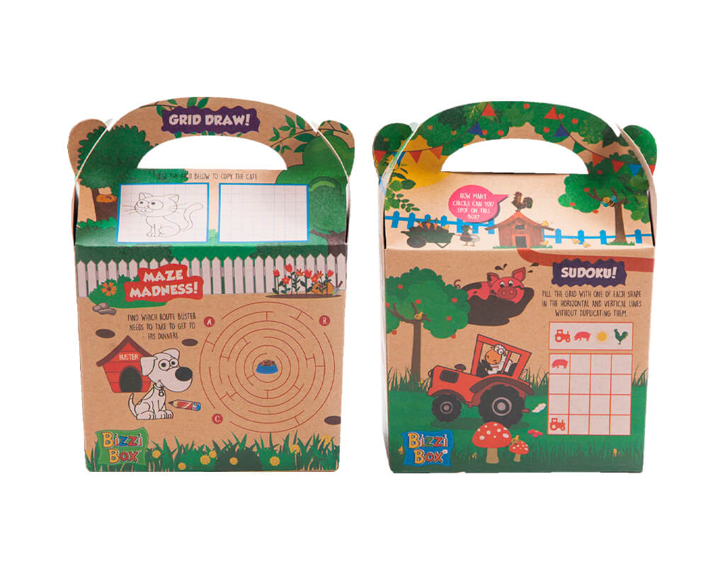 Kraft Bizzi Kids Takeaway Boxes Pet/Farm - Craftis Children's Takeaway ...